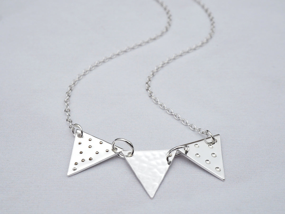 Silver Bunting Necklace | Sterling Silver – tinysilver