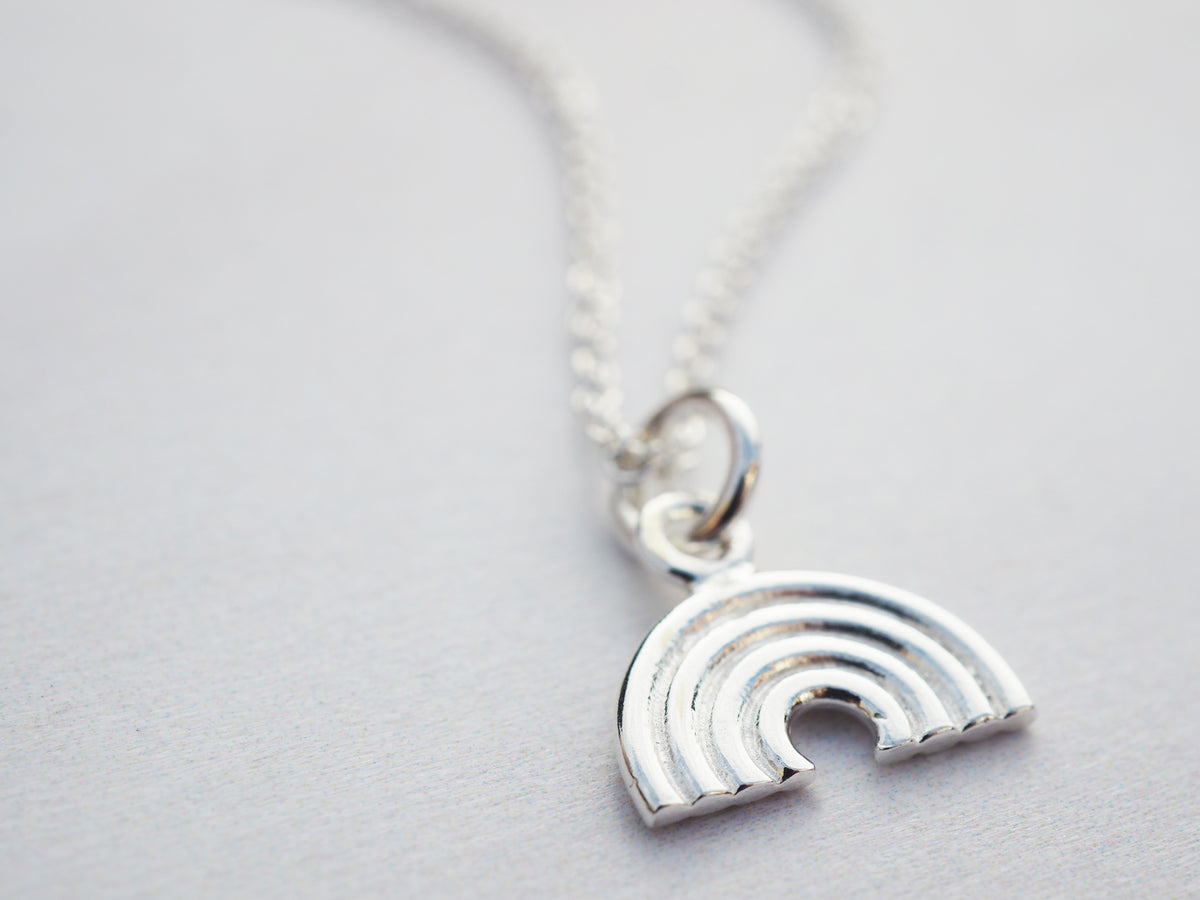 Mini Silver Rainbow Necklace | Sterling Silver – tinysilver